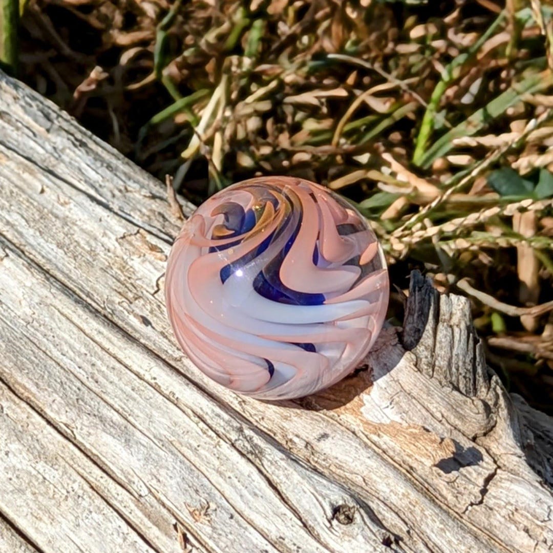 Gold Implosion Glass Marble, Pink Marble - Etsy