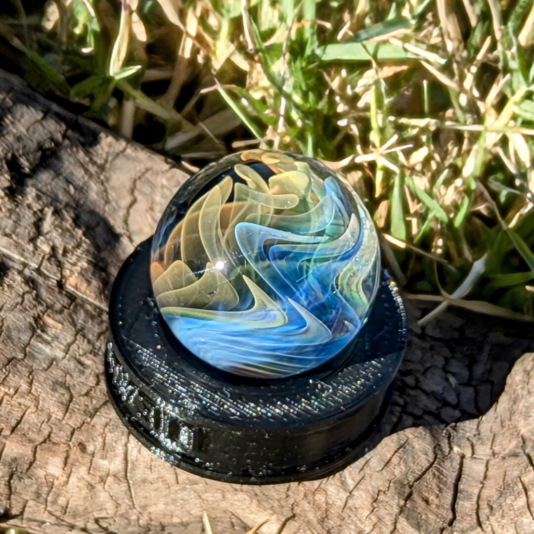 Fumed Implosion Marble, Wigwag Implosion Marble, Colorful Glass - Etsy