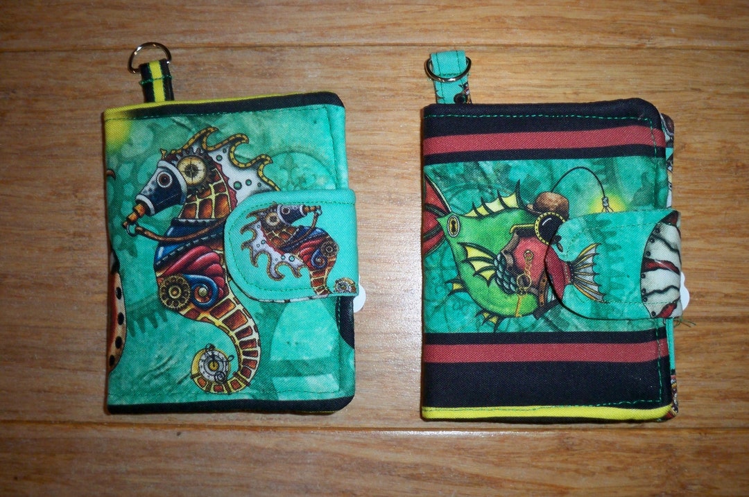 Mini Wallet for Small Purses or Hang on Key Chain, 4 1/4" X 3 1/4 ...