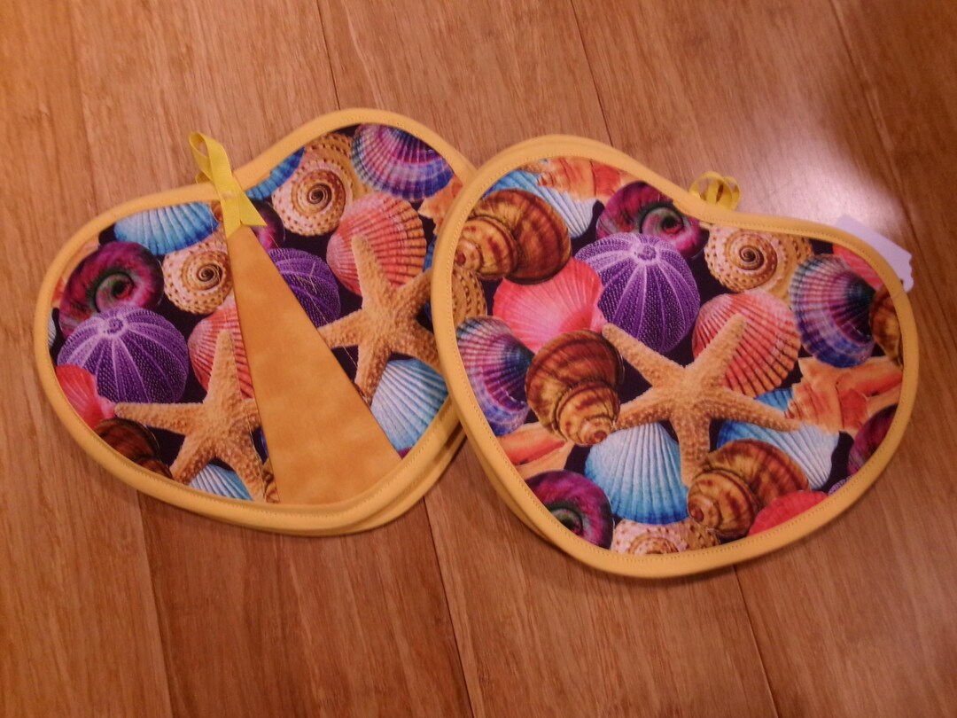 Heart Shaped Hand Saver Pot Holder Oven Mitt, Heat Resistant W/ Insul ...