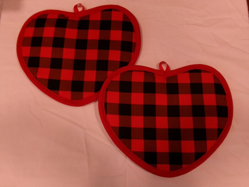 Heart Shaped Hand Saver Pot Holder Oven Mitt, Heat Resistant W/ Insul ...