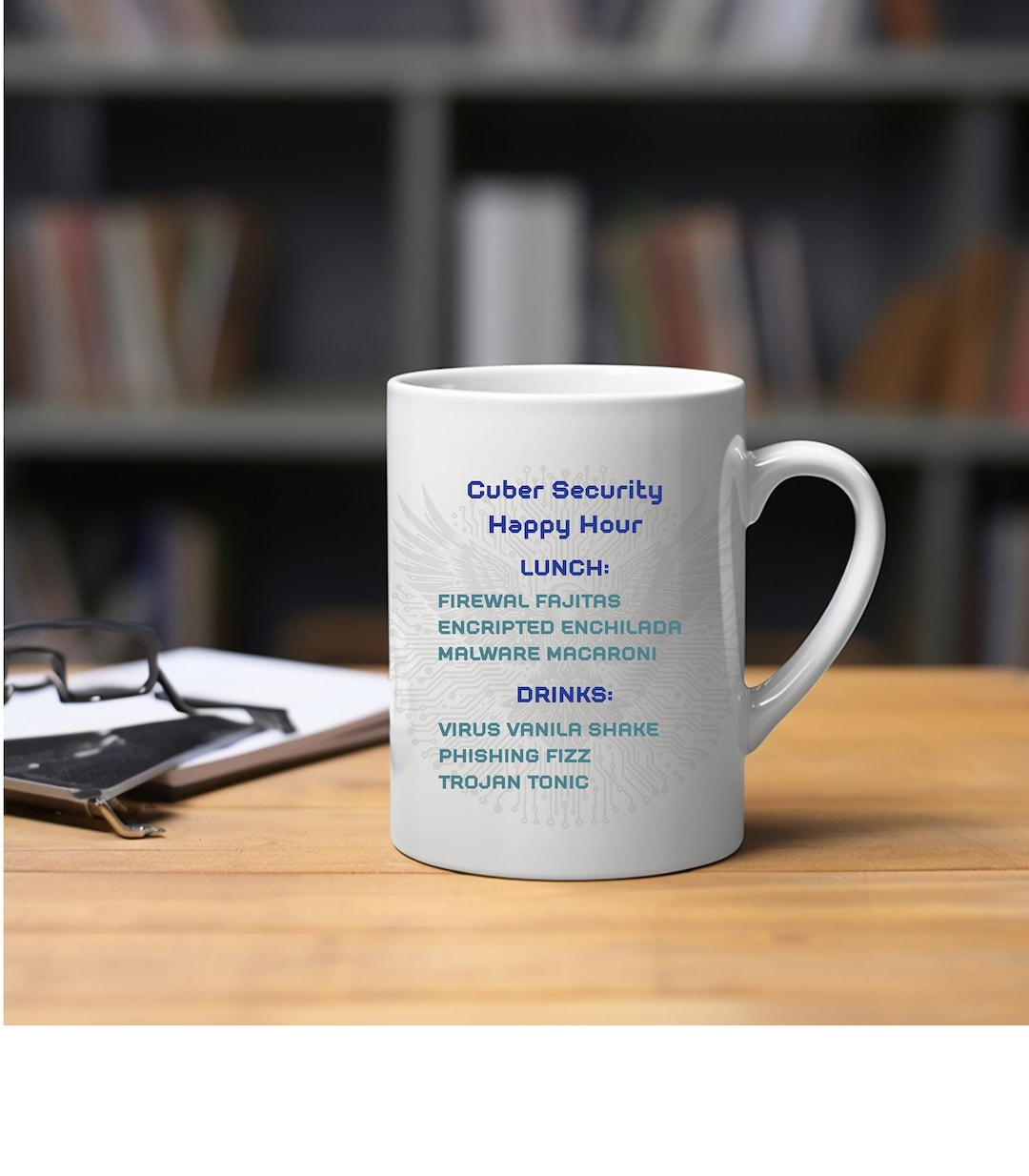 Cyber Security Happy Hour Menu Funny Mug, Firewalls and Fernet: Naughty ...