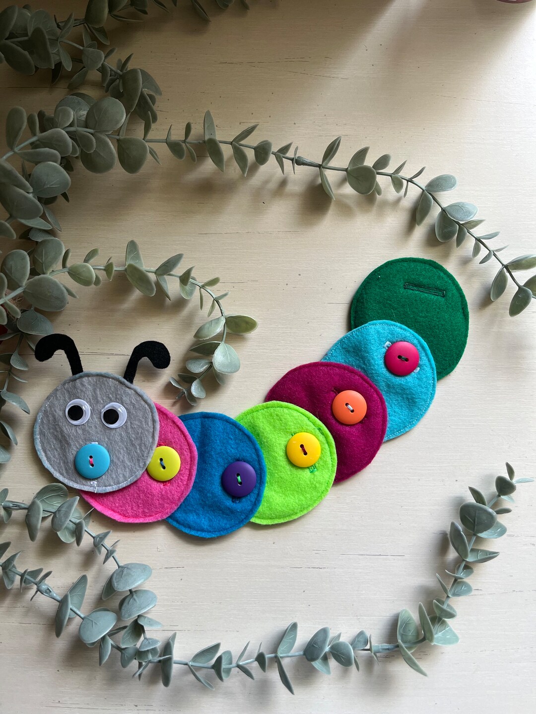 Caterpillar Buttoning - Etsy