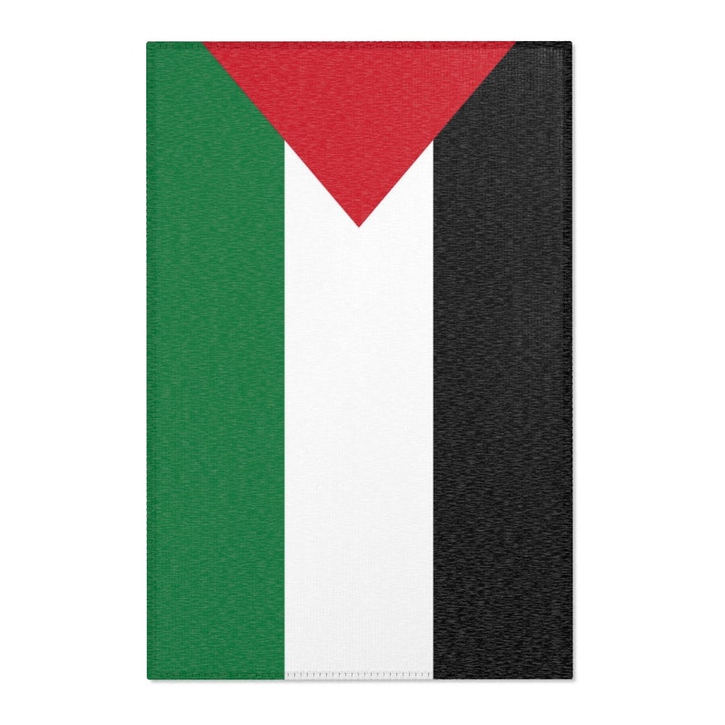 Palestinian Flag Inspired Area Rug Cultural Home Decor Soft and Durable ...