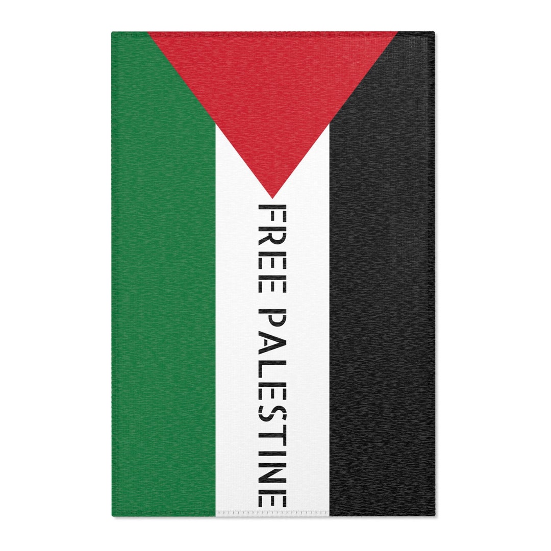 Palestinian Flag Inspired Area Rug Cultural Home Decor Soft and Durable ...