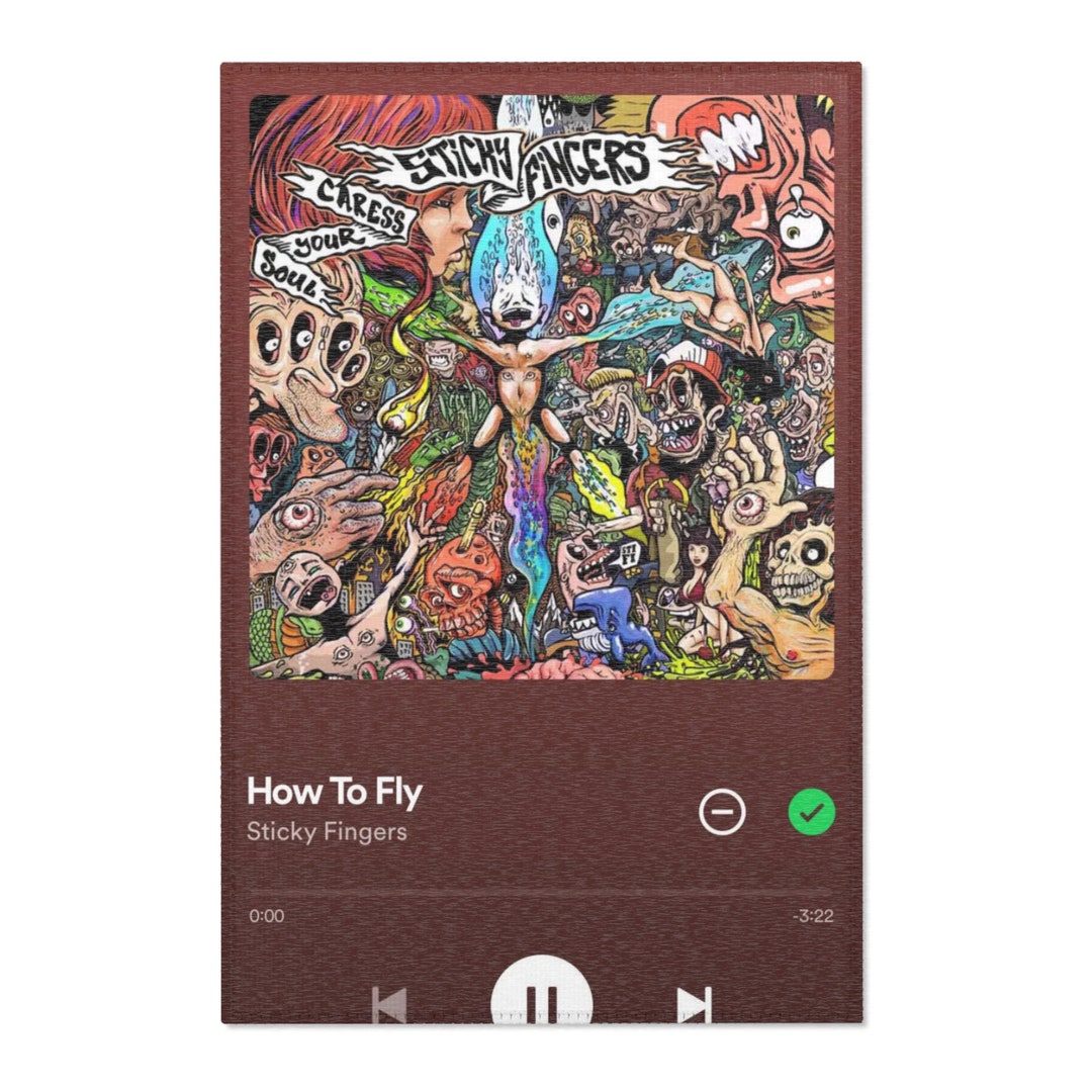 Sticky Fingers 'how to Fly' Inspired Area Rug Indie Rock Home Decor ...