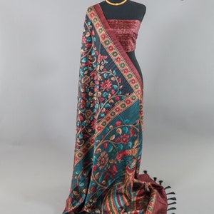 Semi Mysore Silk Saree | Fall Pico Done - Etsy