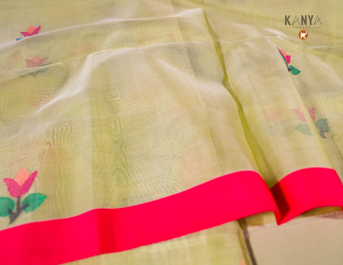 Pure Muslin Saree- Exclusive Premium Quality Handcrafted Masterpiece ...