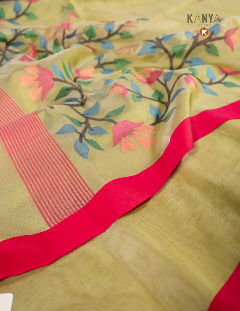 Pure Muslin Saree- Exclusive Premium Quality Handcrafted Masterpiece ...