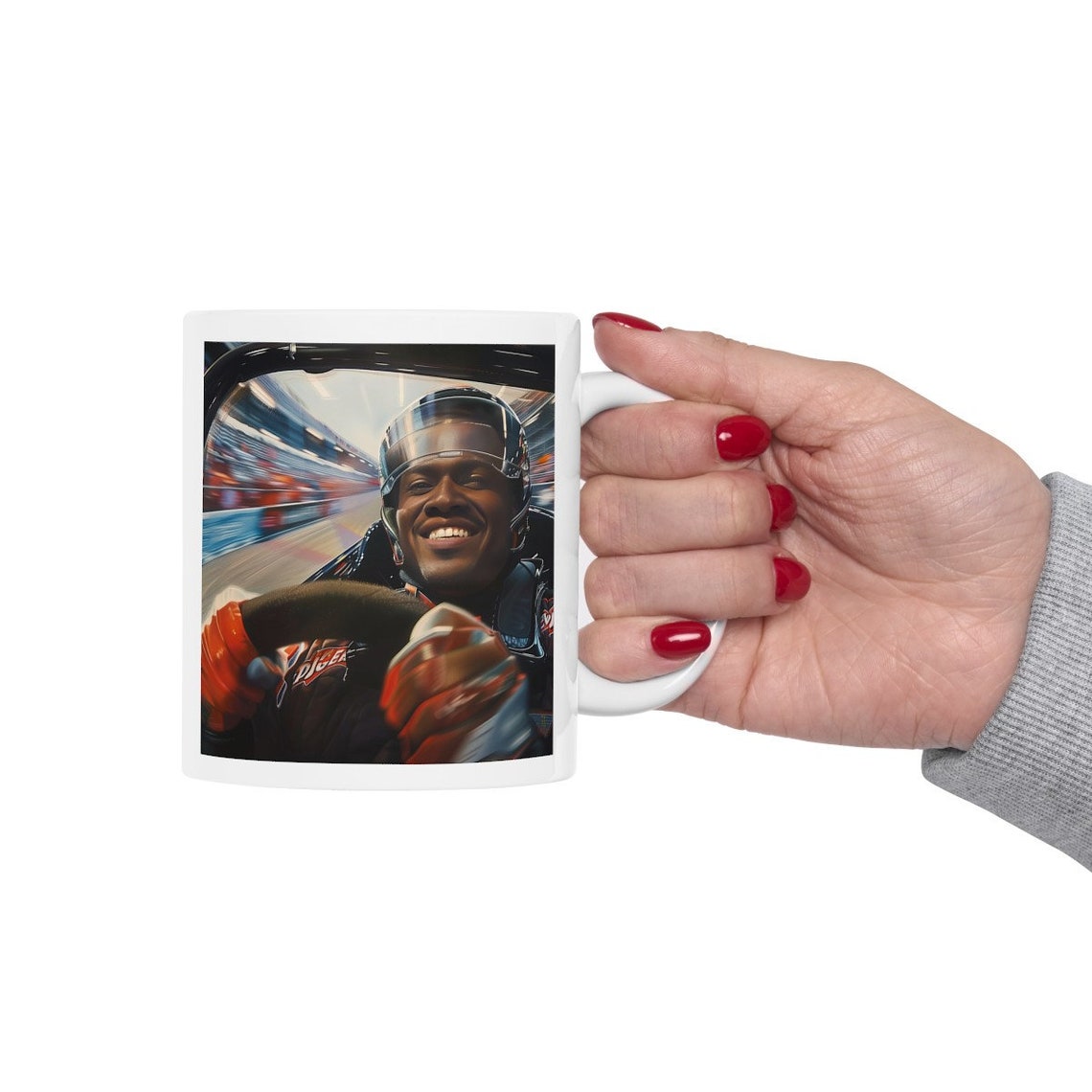 Race Car Driver Themed Custom Face Swap Mug Personalized Gift - Etsy