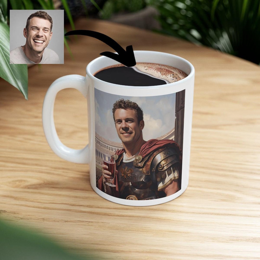 Roman Emperor Themed Custom Face Swap Mug- Personalized Gift - Etsy