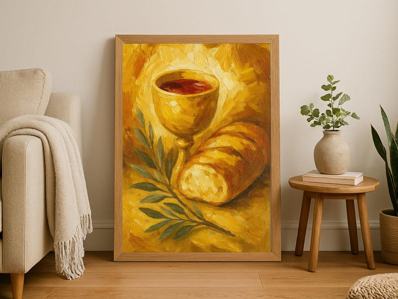 Communion Wall Art Printable, the Last Supper Print, Christian Art ...