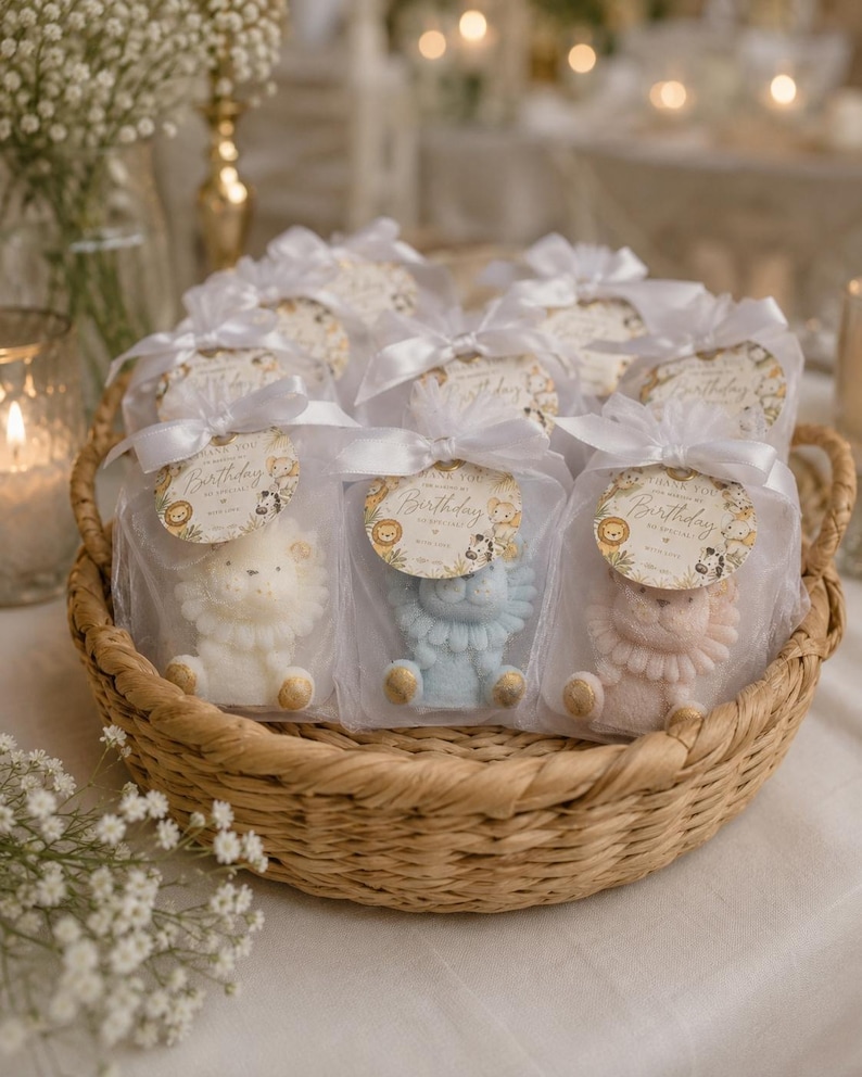 Personalized Lion Candle Favors, Baby Shower Favors, Birthday Party ...