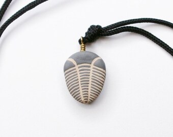 Adjustable Trilobite Polymer Clay Necklace for Men or Women - Etsy