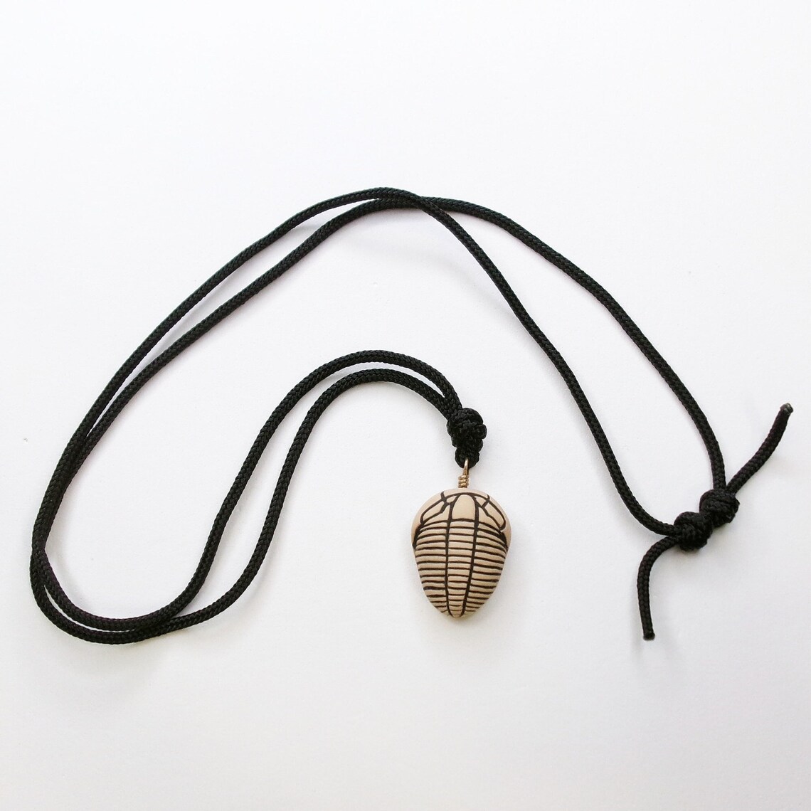 Adjustable Trilobite Polymer Clay Necklace for Men or Women - Etsy