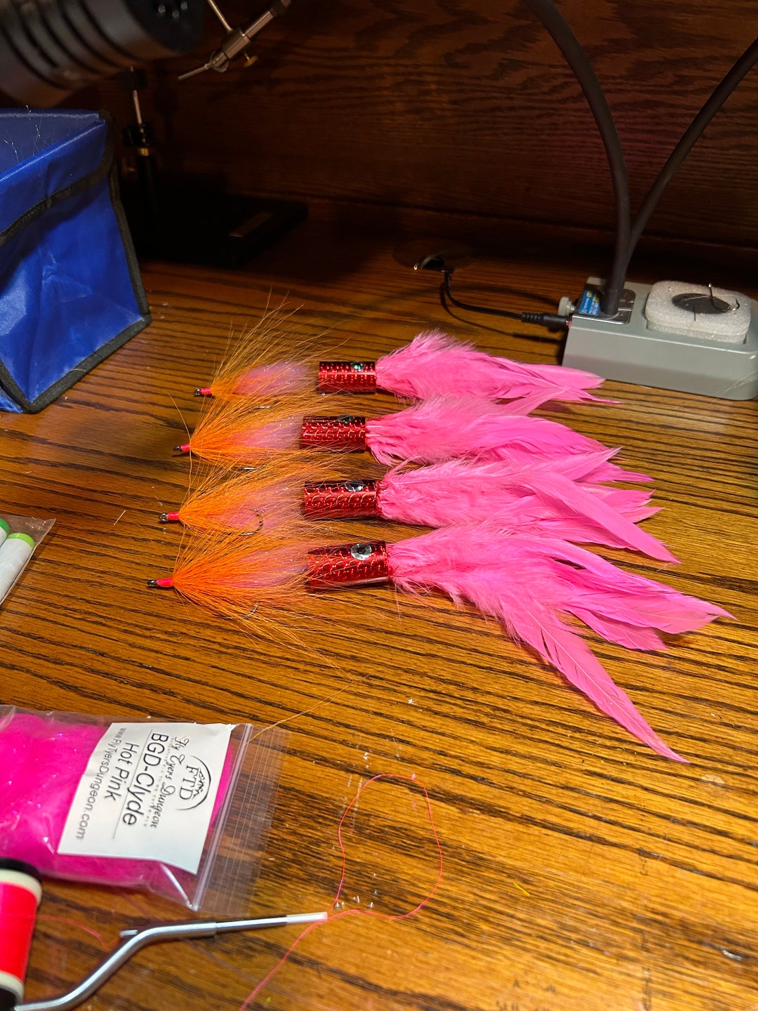 Bob Popovics Rear Squid Fly Pink - Etsy