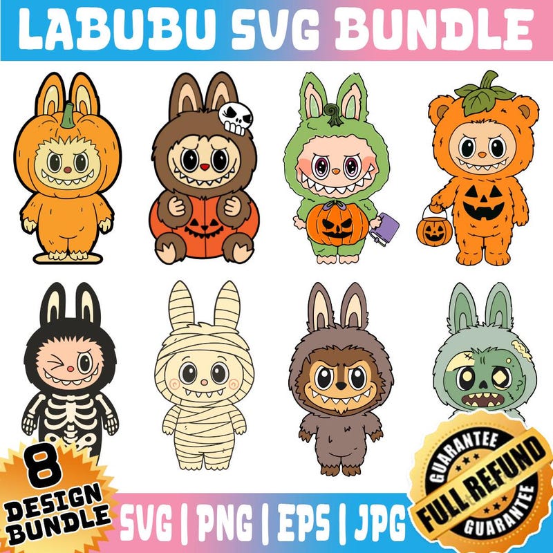 Labubu Faces Png - Etsy