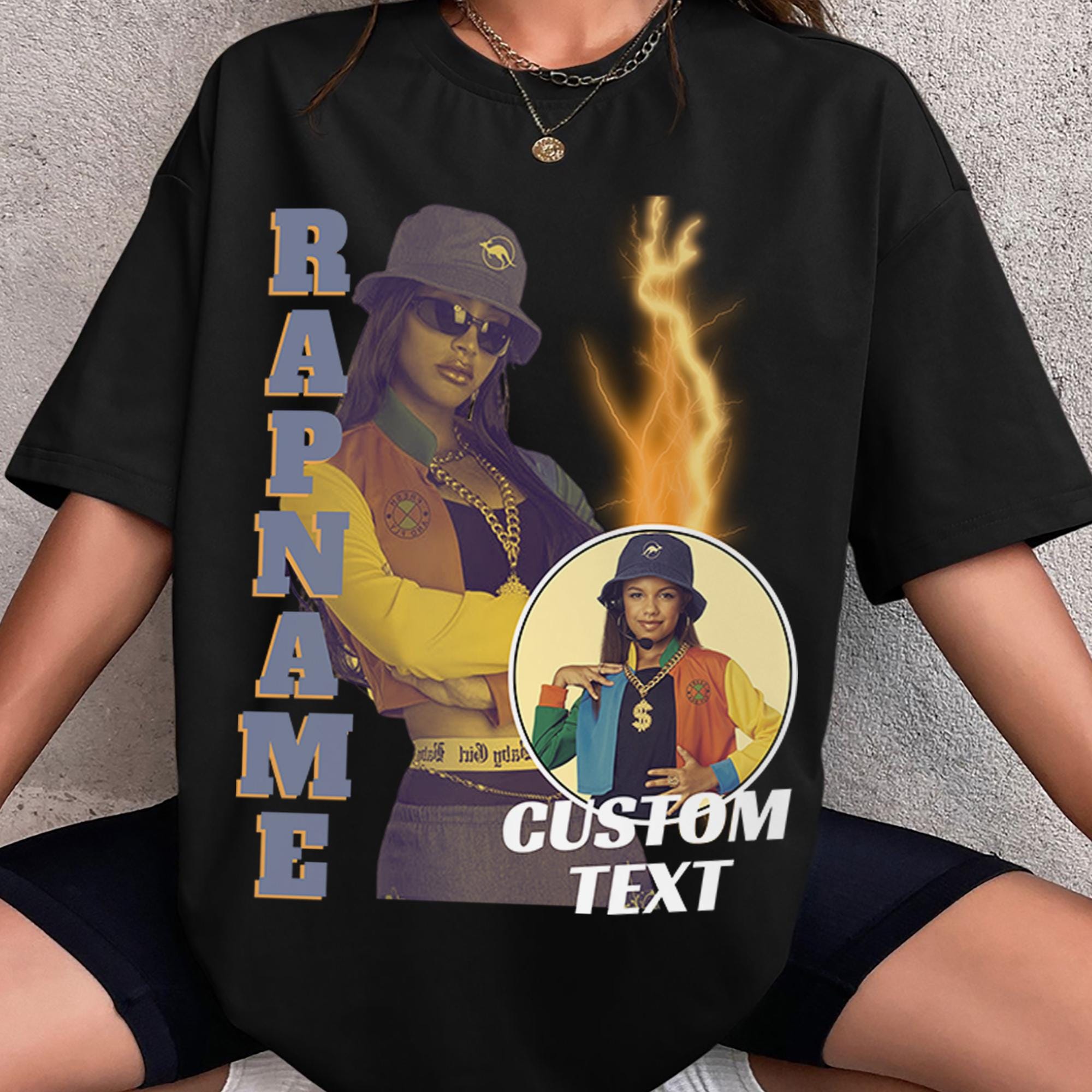 Bootleg Rap Canva Editable Template, Personalize Vintage 90's Picture ...