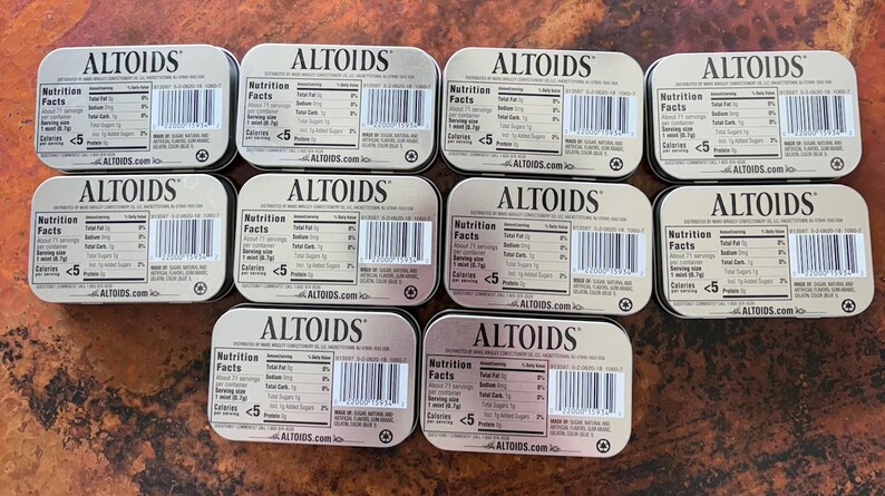 Clean Empty Altoids Tins: Craft Storage, Fishing, Stash - Set of 10 - Etsy