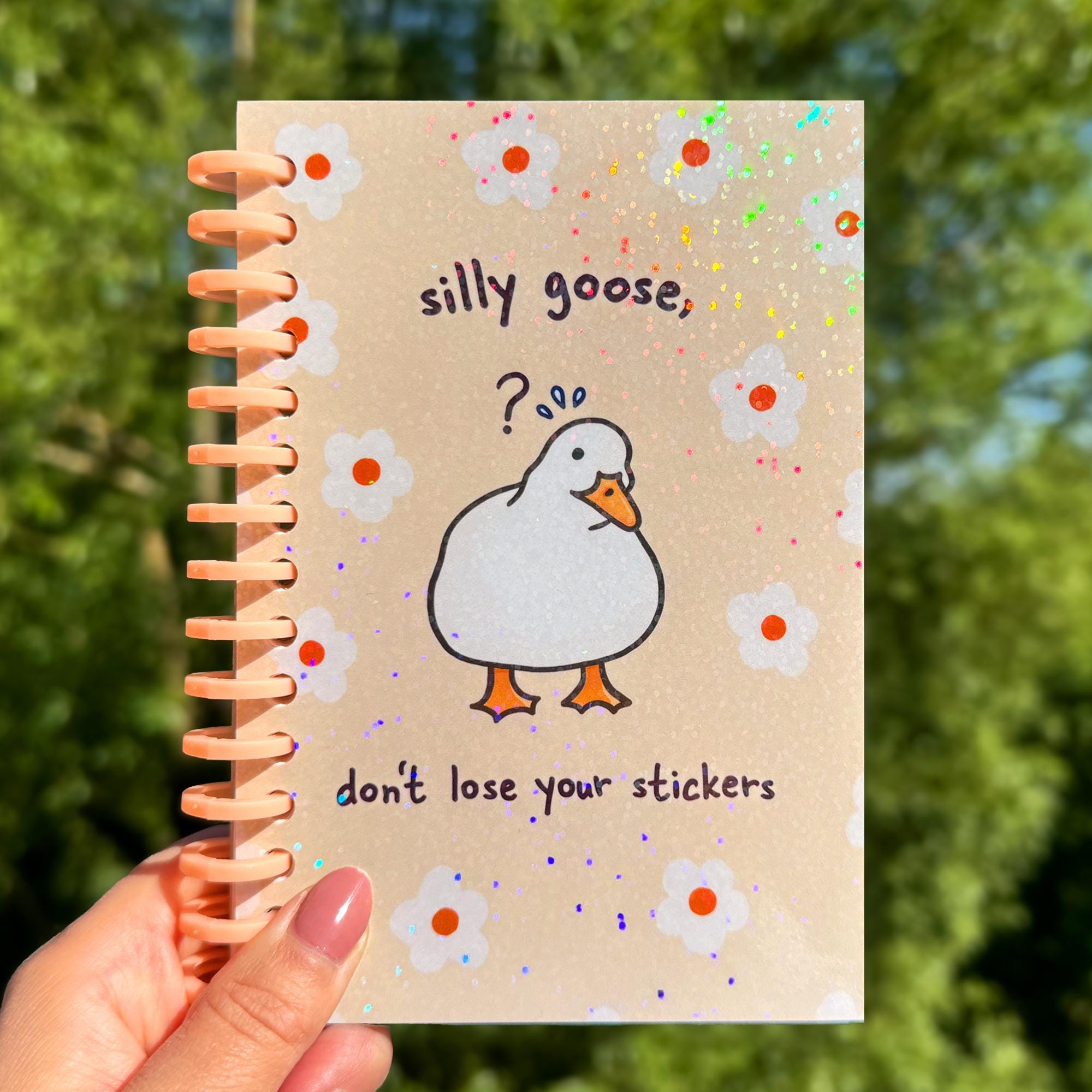 Silly Goose Sticker Book | A6 Sticker Album 40 Pages | Silly Goose Don ...