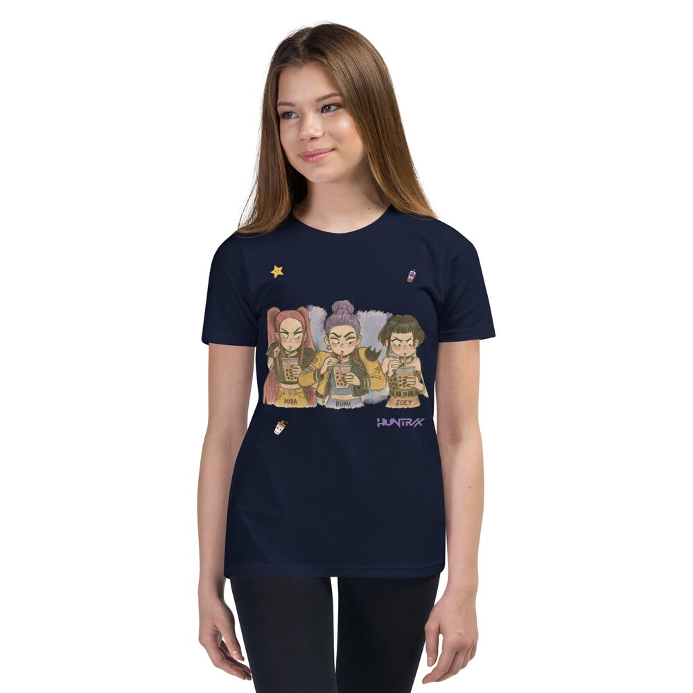 Huntrix Demon Slayer Kawaii Boba Tea T-Shirt – Drinking Boba | Huntrx ...