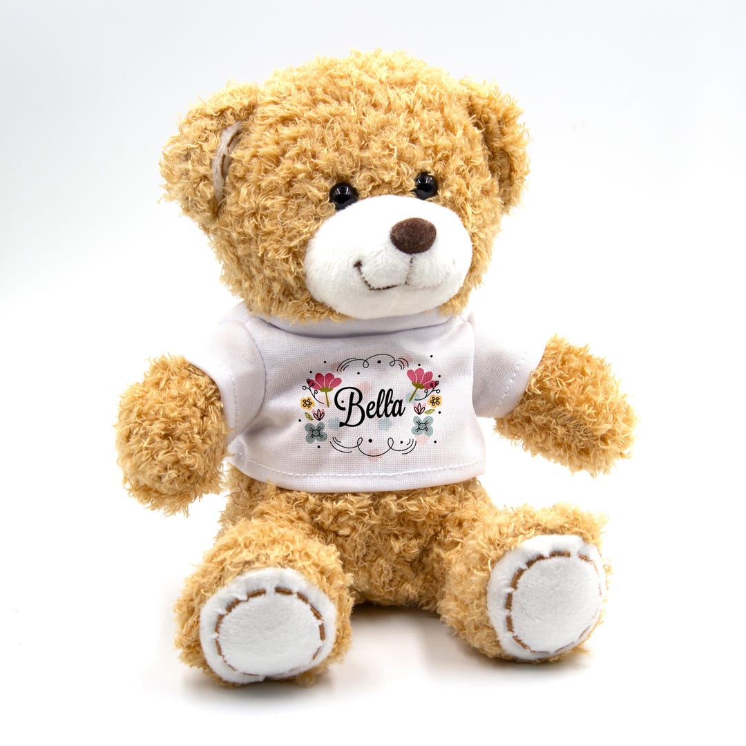 Personalized Teddy Bear - Custom Soft Plush Bear With Name or Message ...