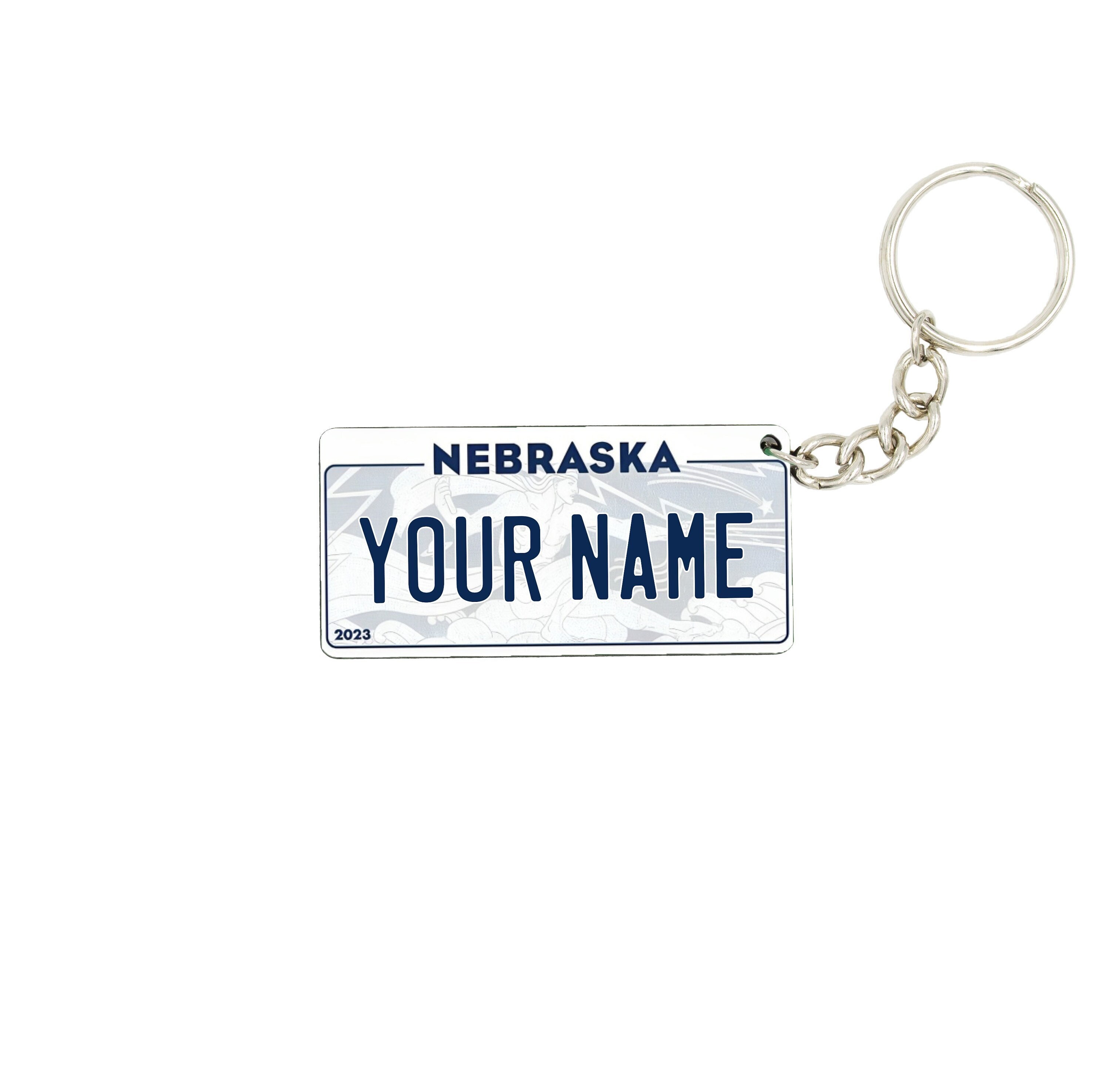 Nebraska License Plate Keychain - Personalized - Etsy