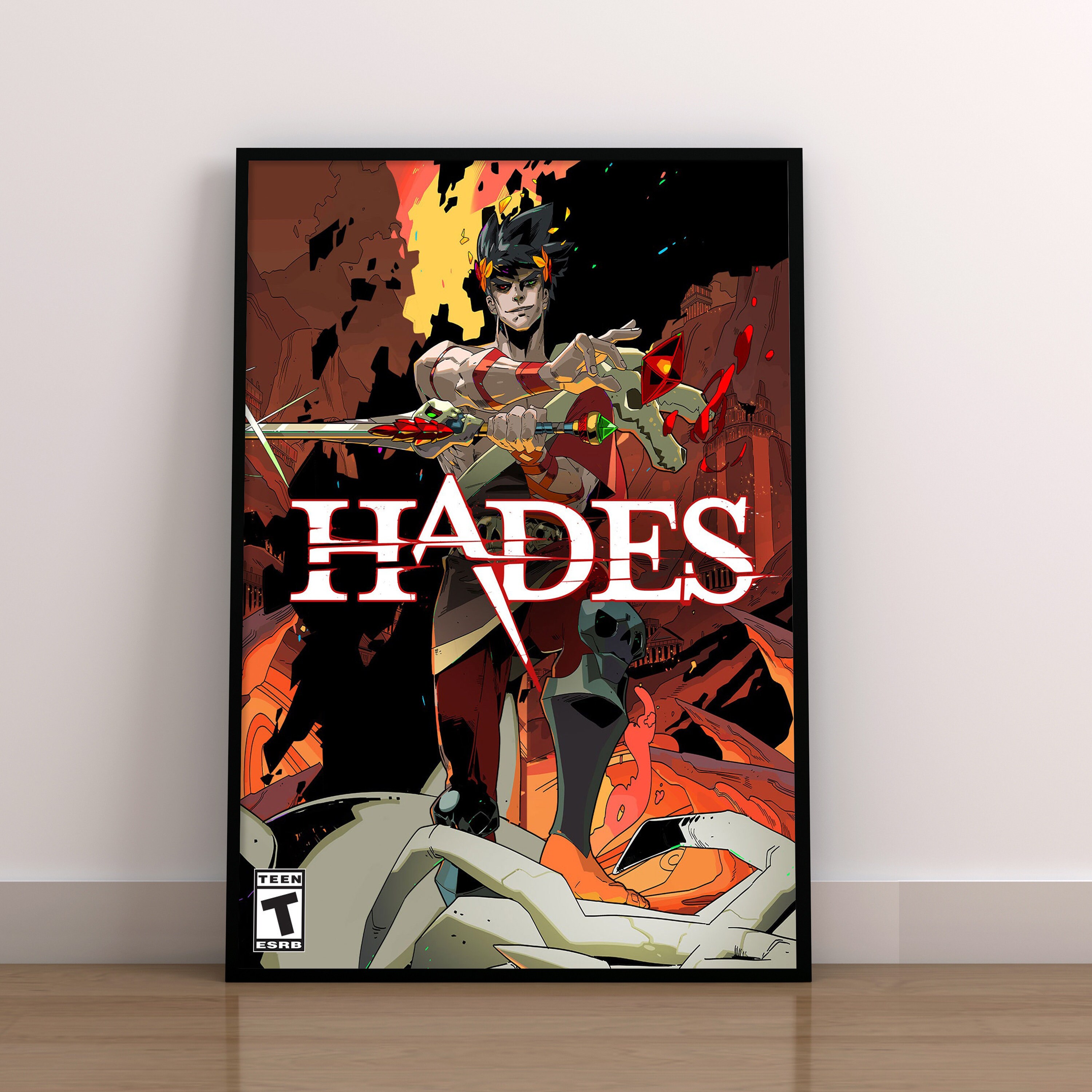 Hades Game Poster Wall Art Wall Prints Home Decor White Kraft Paper ...