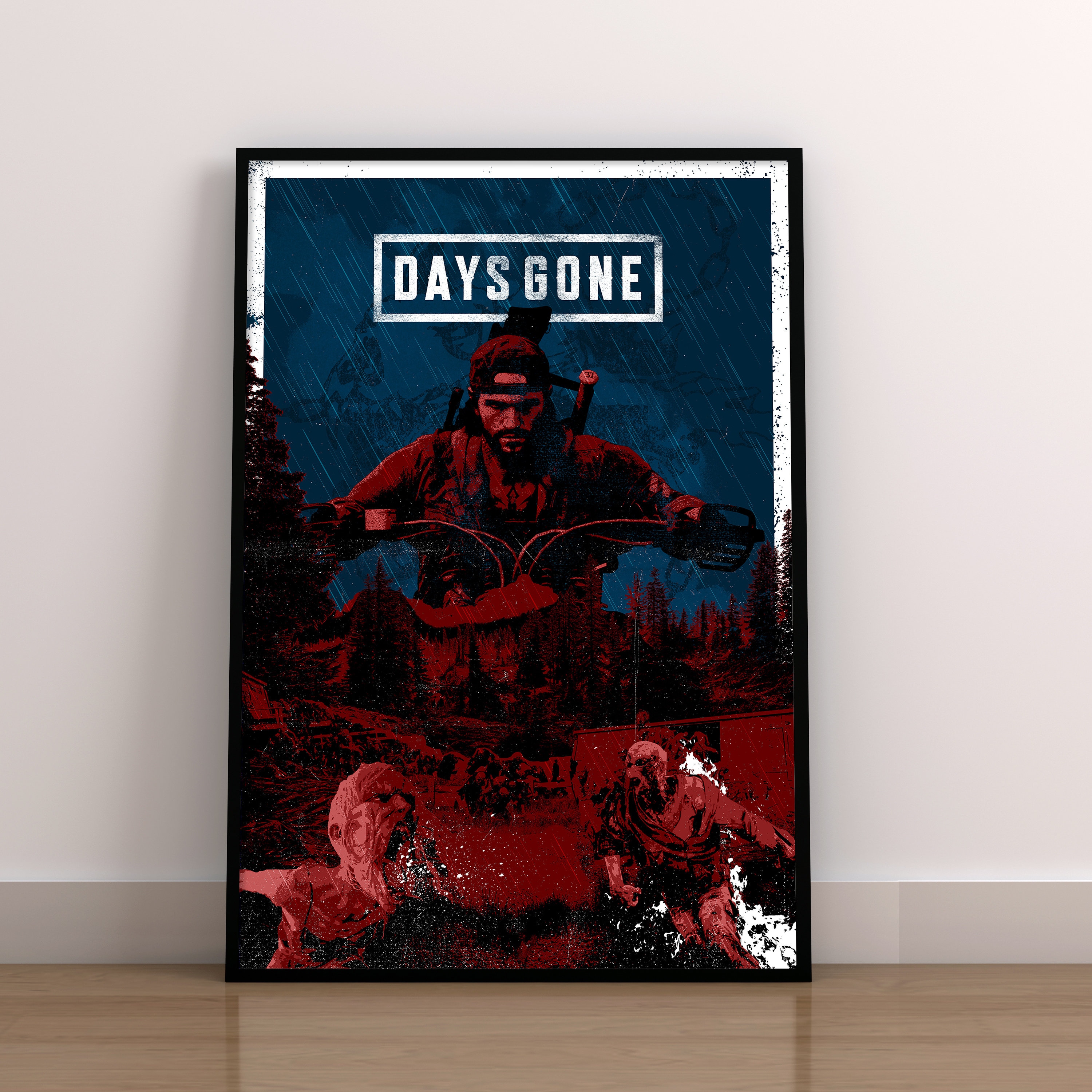 Days Gone Poster Wall Art Wall Prints Home Decor Classic Matte Paper ...