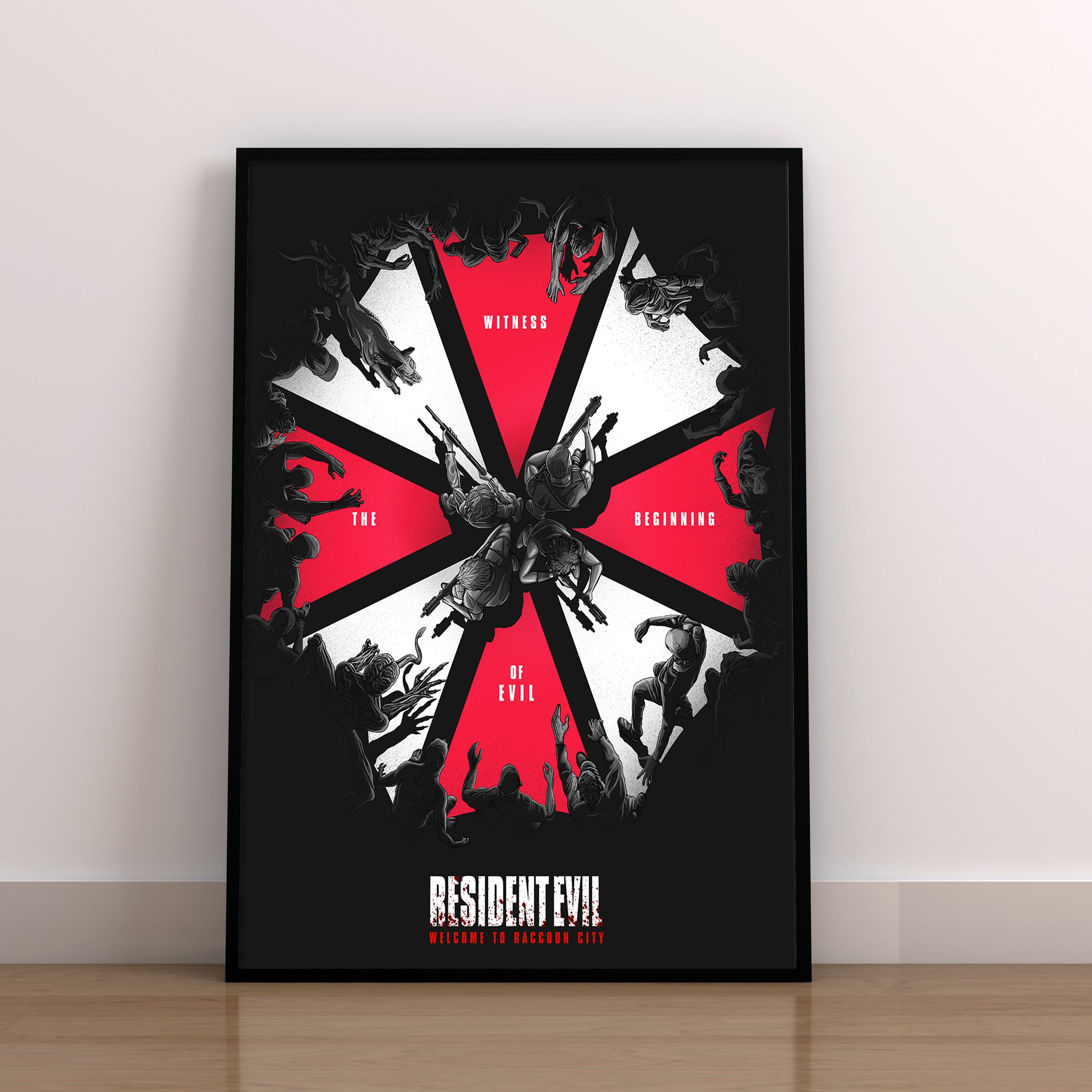 Resident Evil Poster Wall Art Wall Prints Home Decor Classic Matte ...