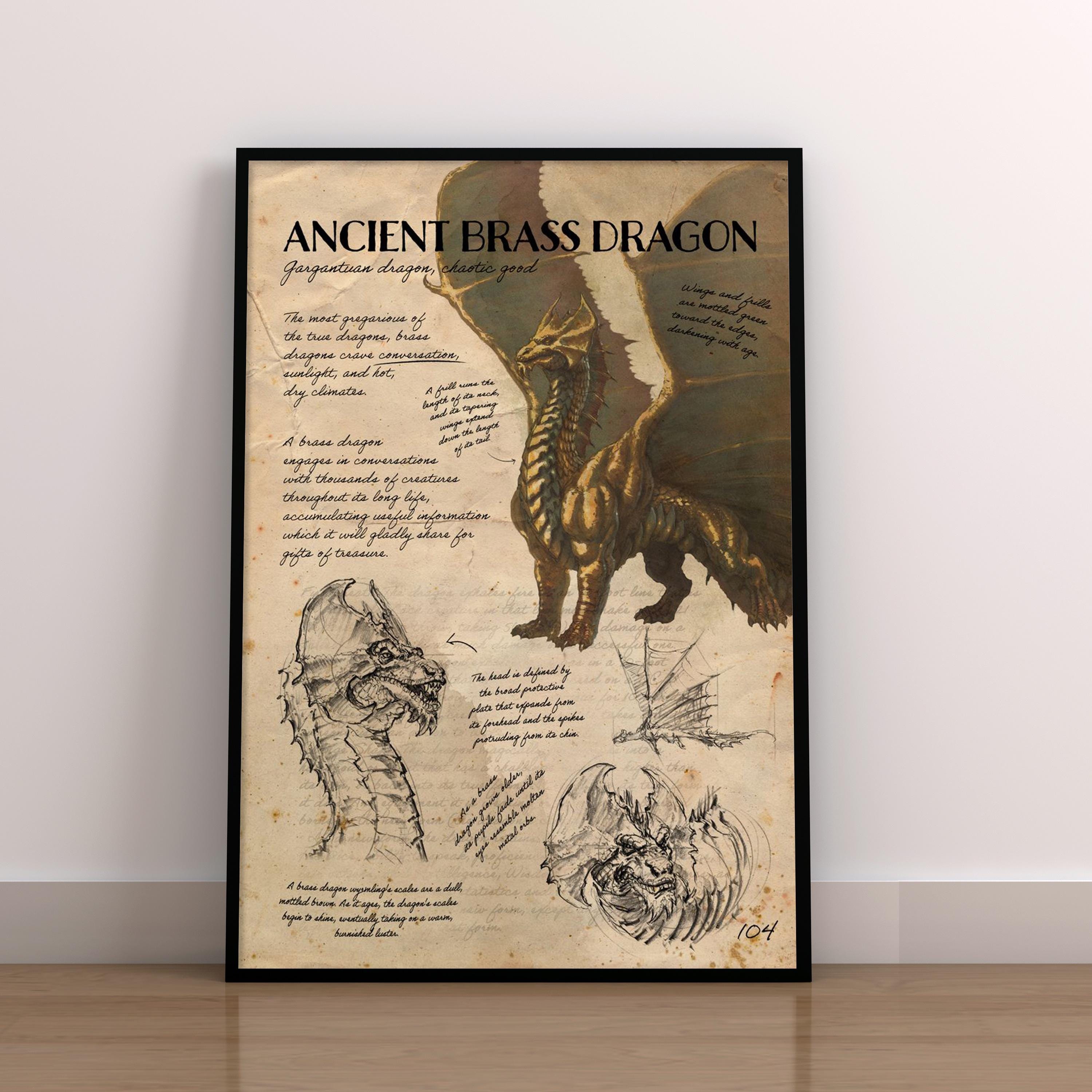 Dungeons Dragons Monster Manual Poster Wall Art Wall Prints Home Decor ...