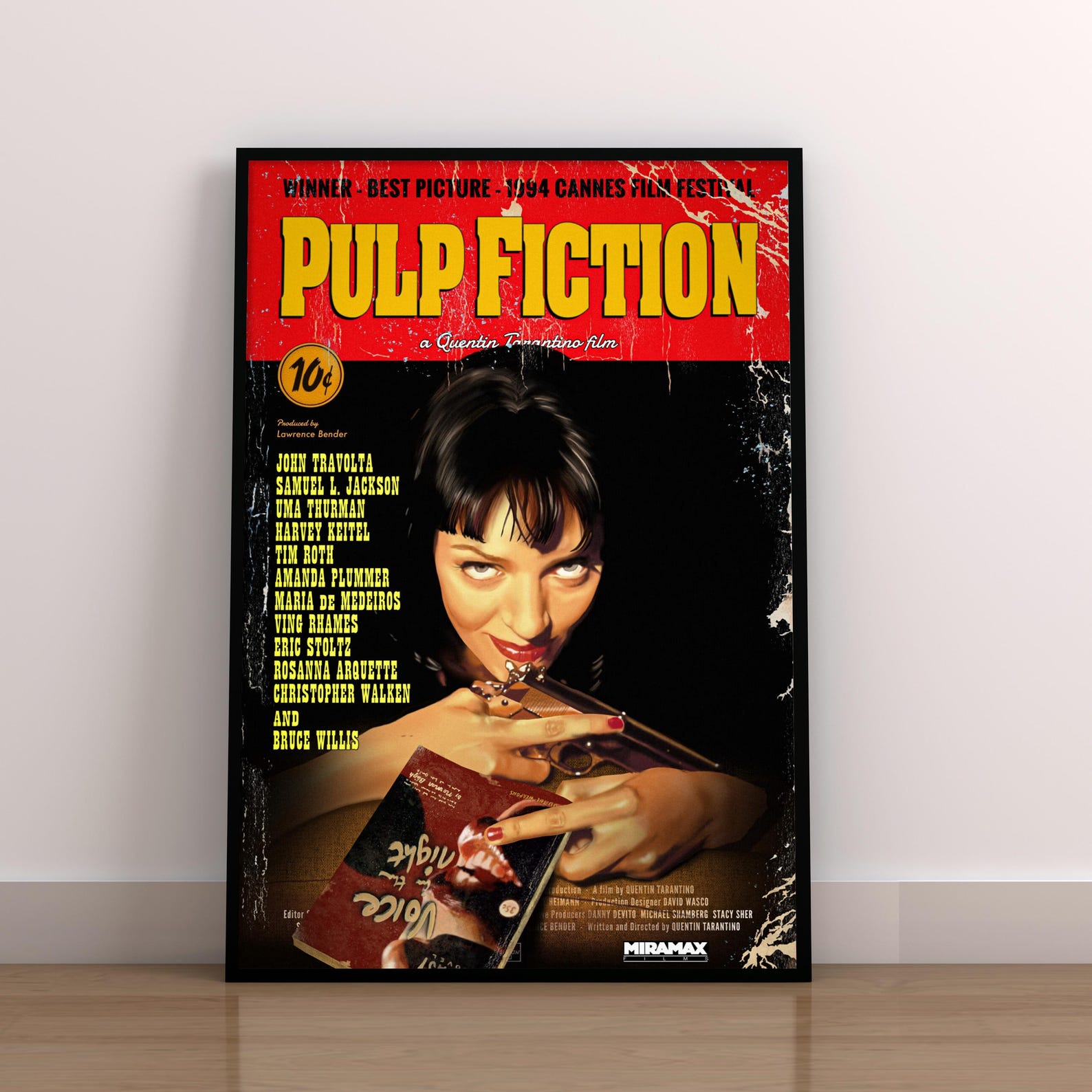 Pulp Fiction Poster Wall Art Wall Prints Home Decor Classic Matte Paper ...