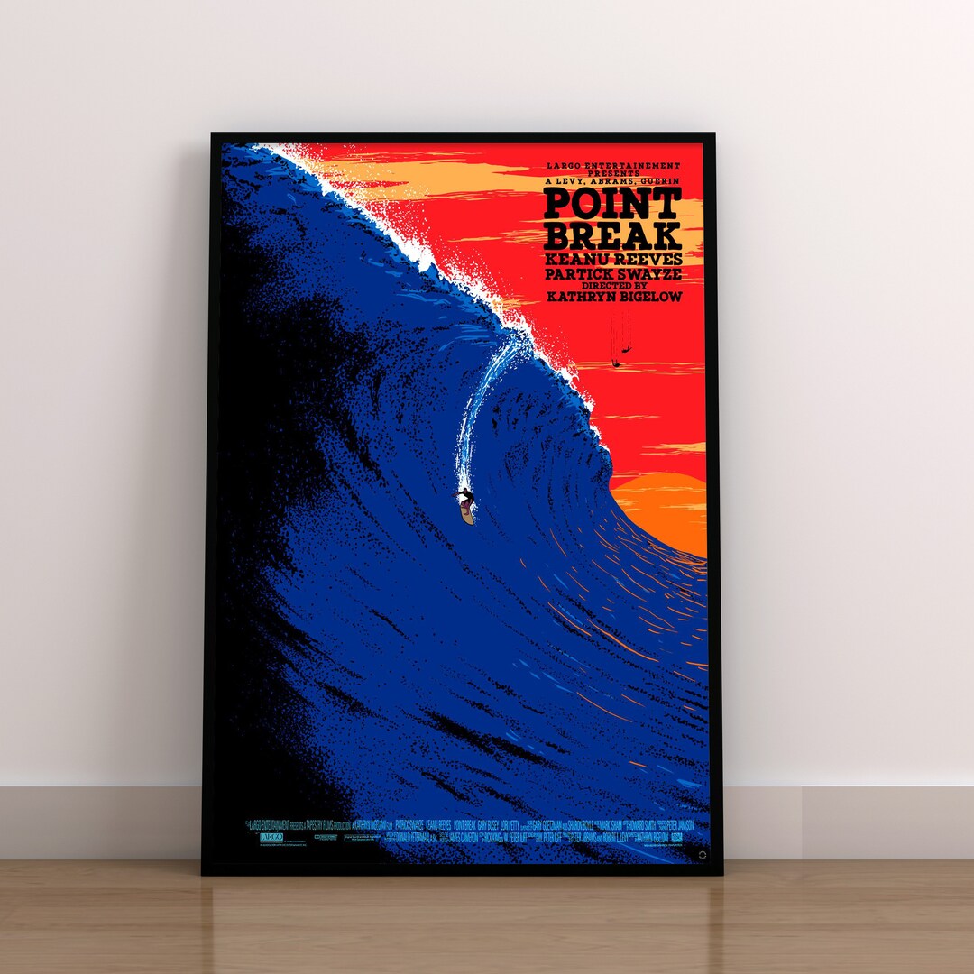 Point Break Poster Wall Art Wall Prints Home Decor White Kraft Paper ...