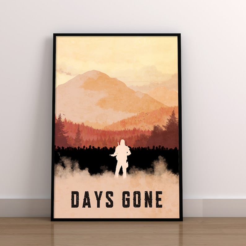 Days Gone Poster Wall Art Wall Prints Home Decor Classic Matte Paper ...