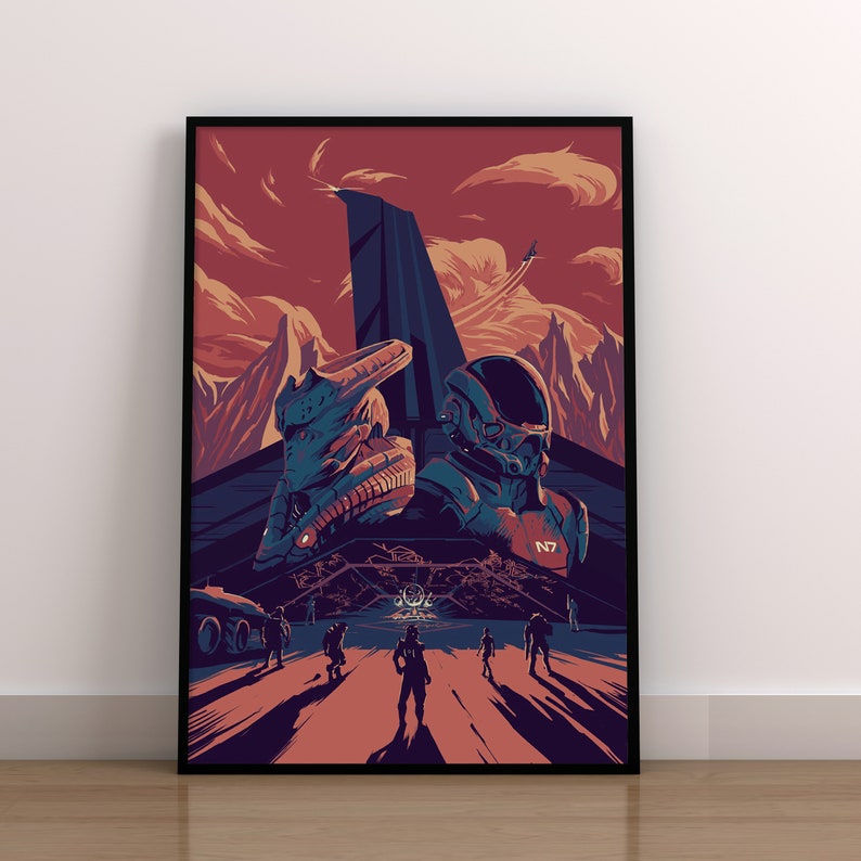 Mass Effect Poster Wall Art Wall Prints Home Decor Classic Matte Paper ...