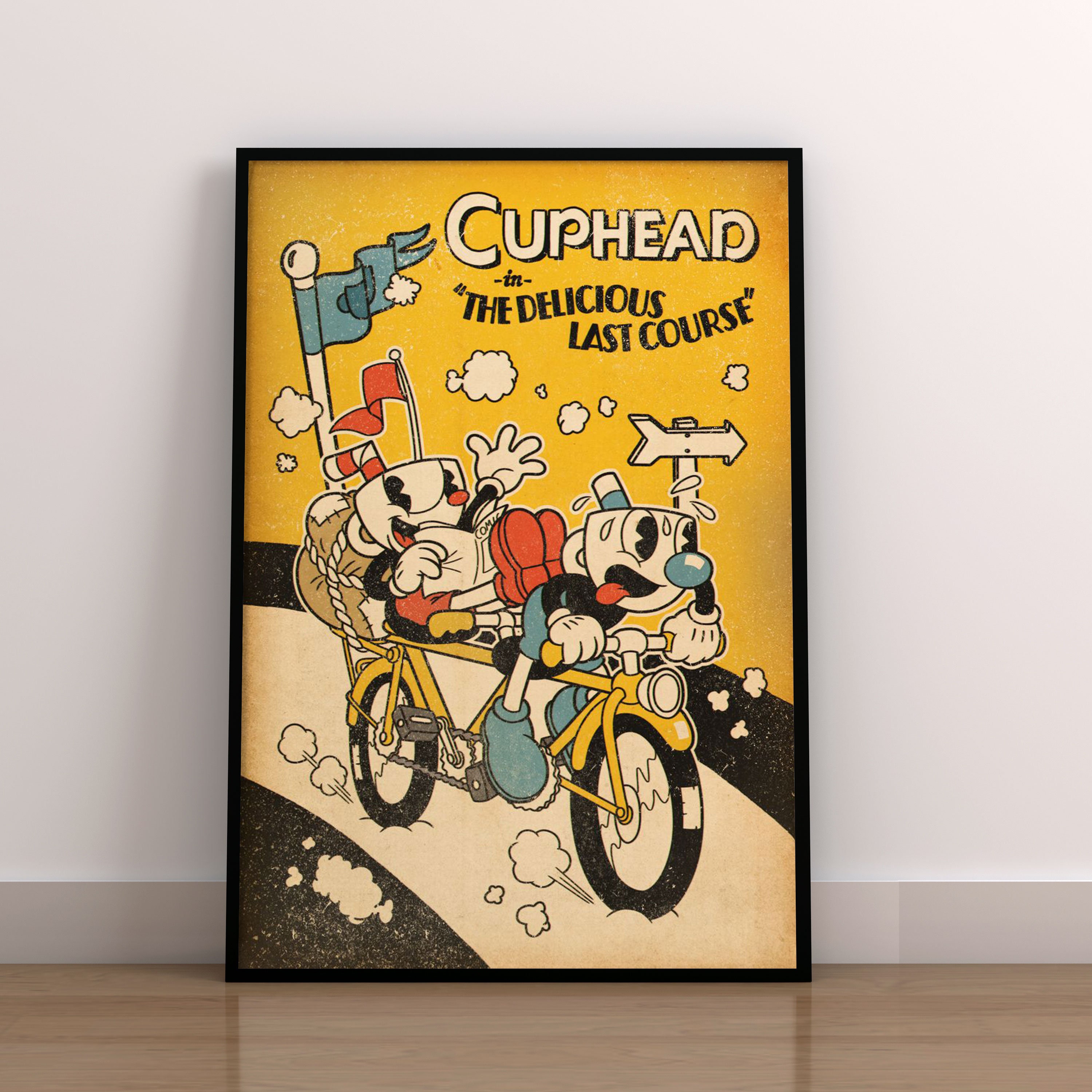 Cuphead Poster Wall Art Wall Prints Home Decor Classic Matte Paper ...