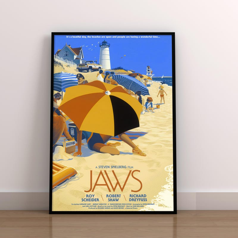 Jaws Poster - Etsy