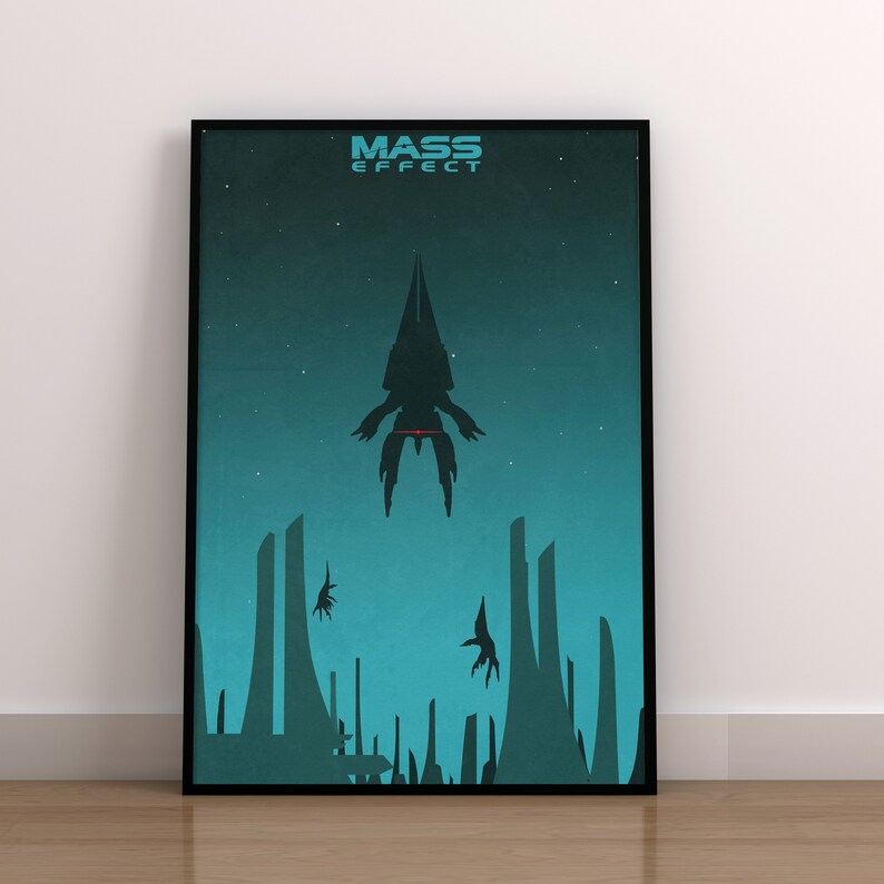 Mass Effect Poster Wall Art Wall Prints Home Decor Classic Matte Paper ...