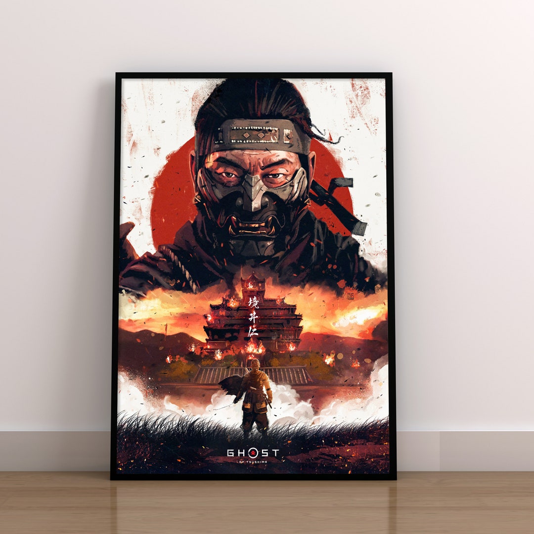 Ghost of Tsushima Poster Wall Art Wall Prints Home Decor White Kraft ...