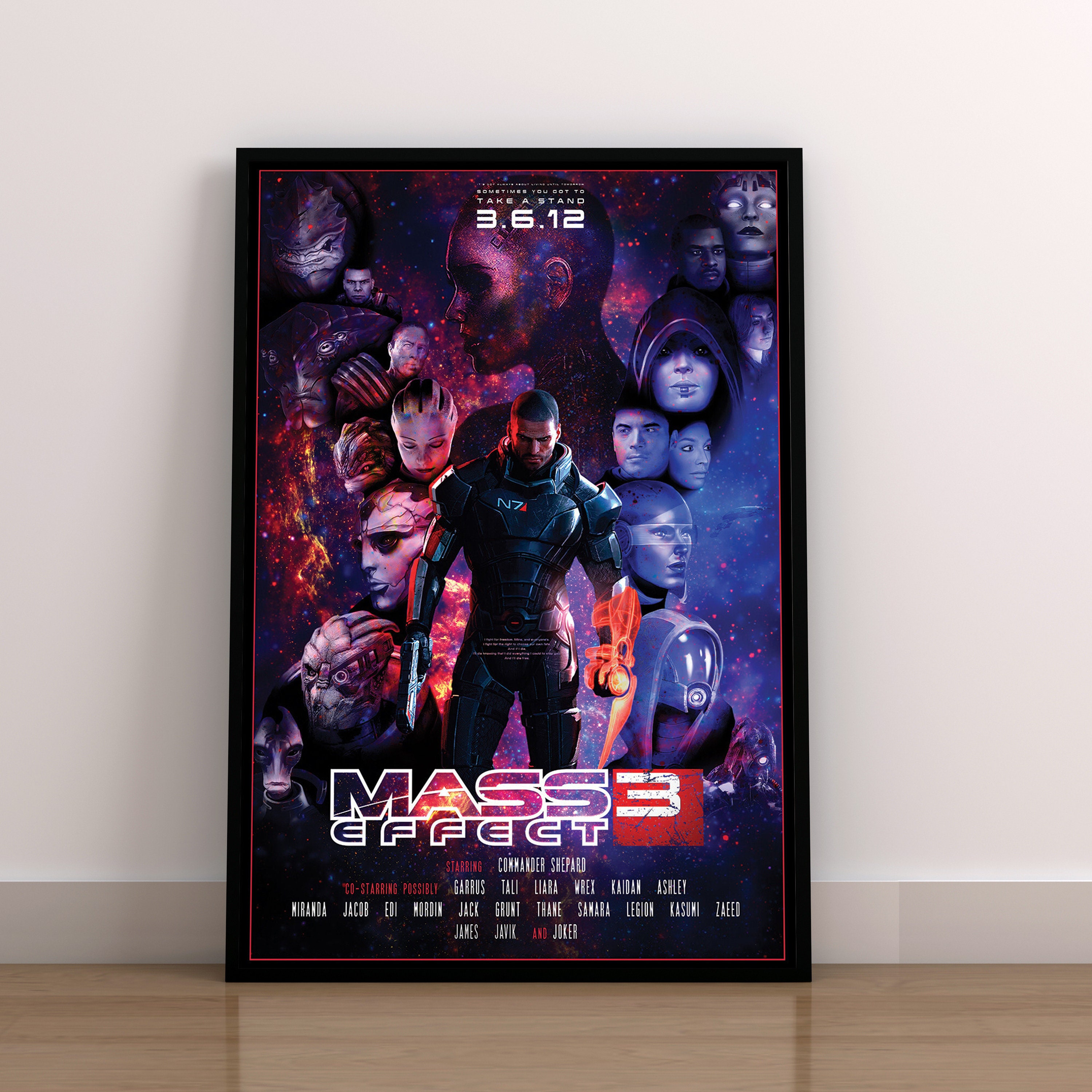Mass Effect Poster Wall Art Wall Prints Home Decor Classic Matte Paper ...