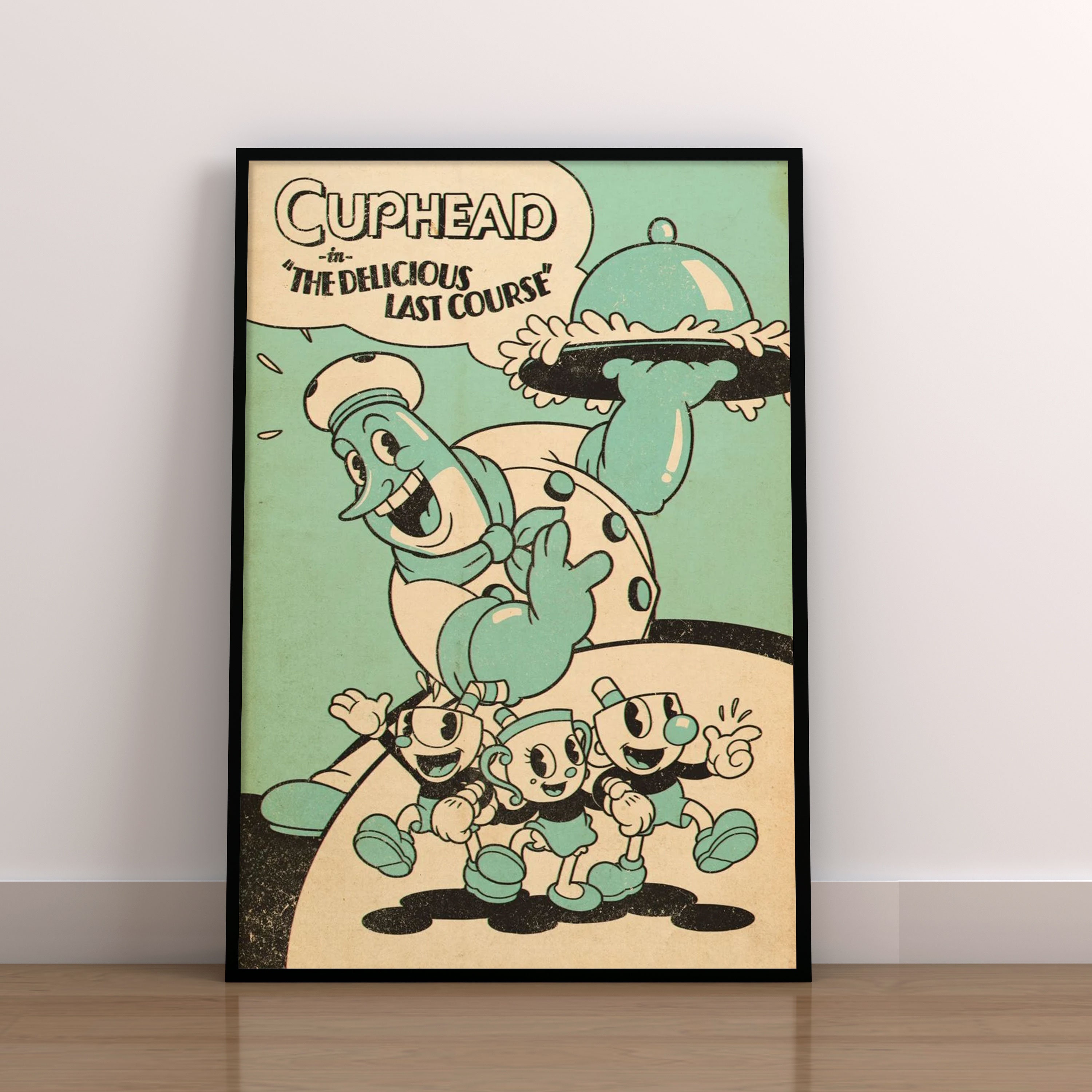 Cuphead Poster Wall Art Wall Prints Home Decor Classic Matte Paper Print Gift Poster Game Poster ...