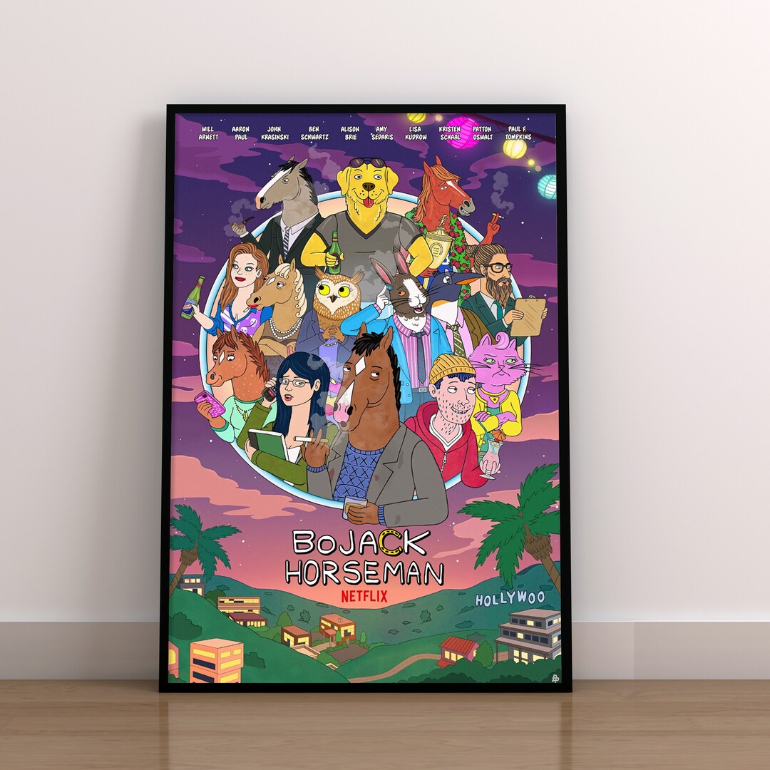 Bojack Horseman Poster White Kraft Poster Wall Art Home Decor TV Series ...
