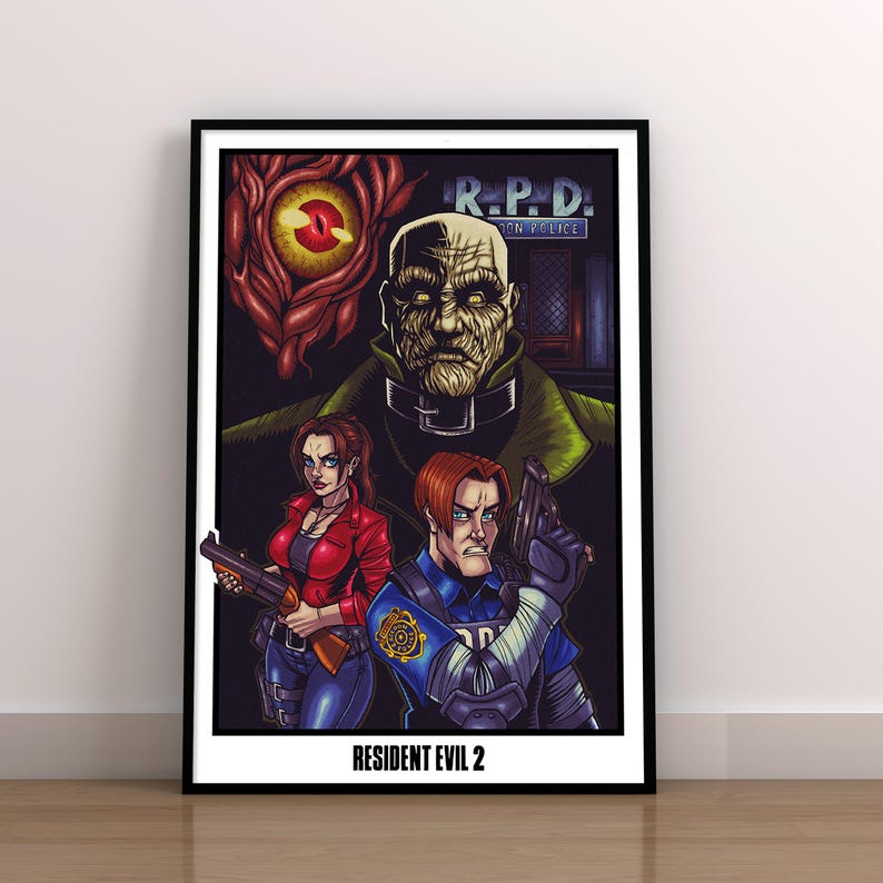 Resident Evil Poster Wall Art Wall Prints Home Decor Classic Matte ...