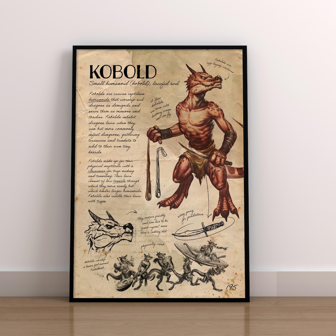 Dungeons Dragons Monster Manual Poster Wall Art Wall Prints Home Decor ...