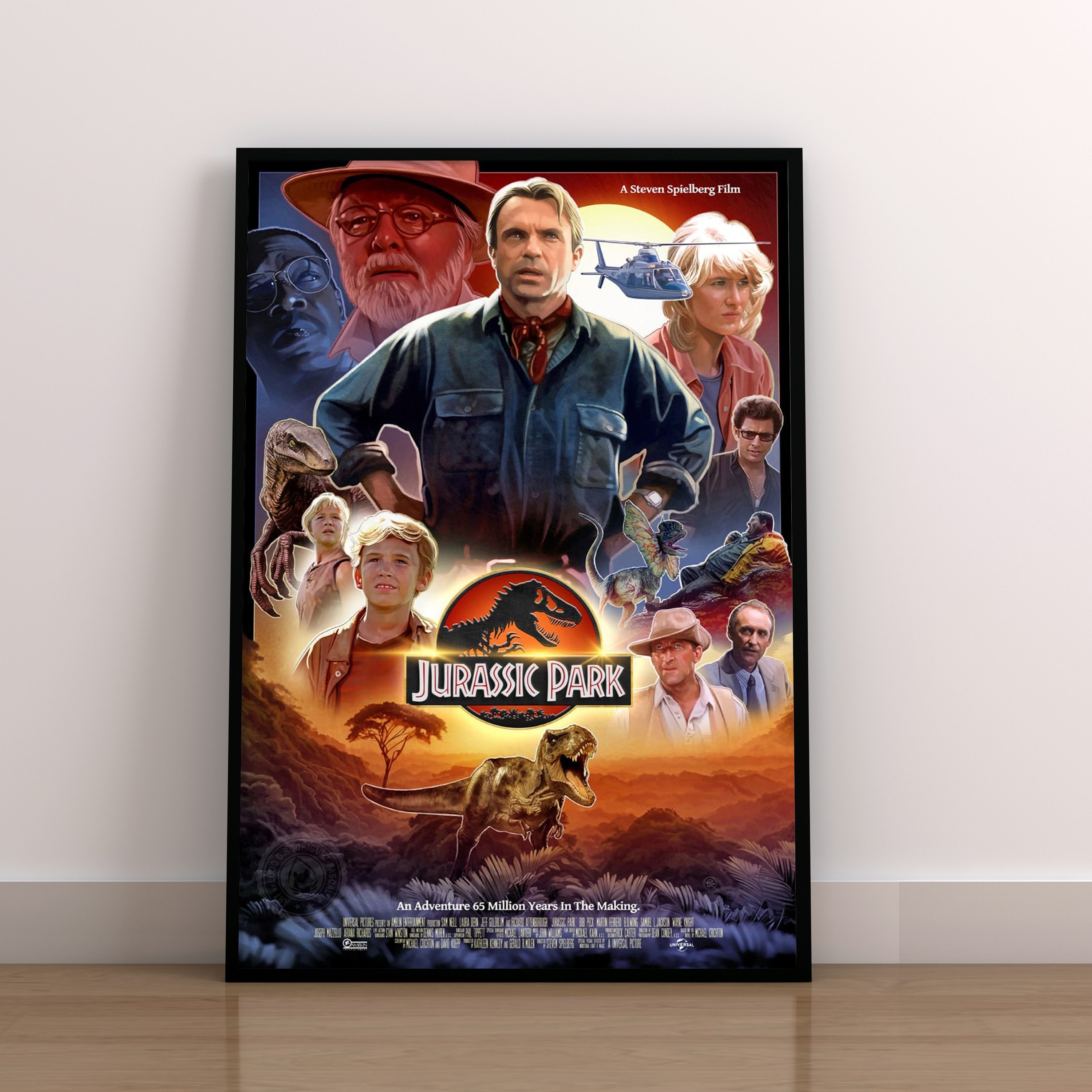 Jurassic Park Poster Wall Art Wall Prints Home Decor Classic Matte ...