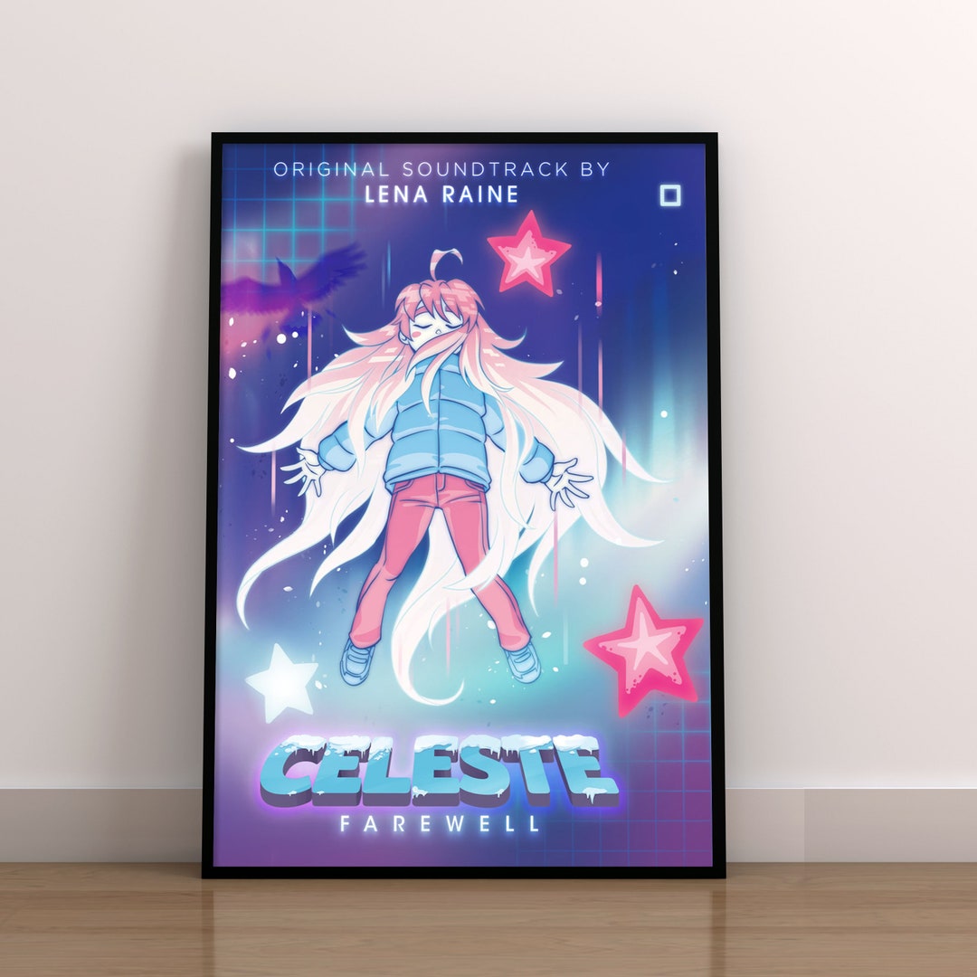 Celeste Poster White Kraft Poster Wall Art Home Decor Game Poster - Etsy