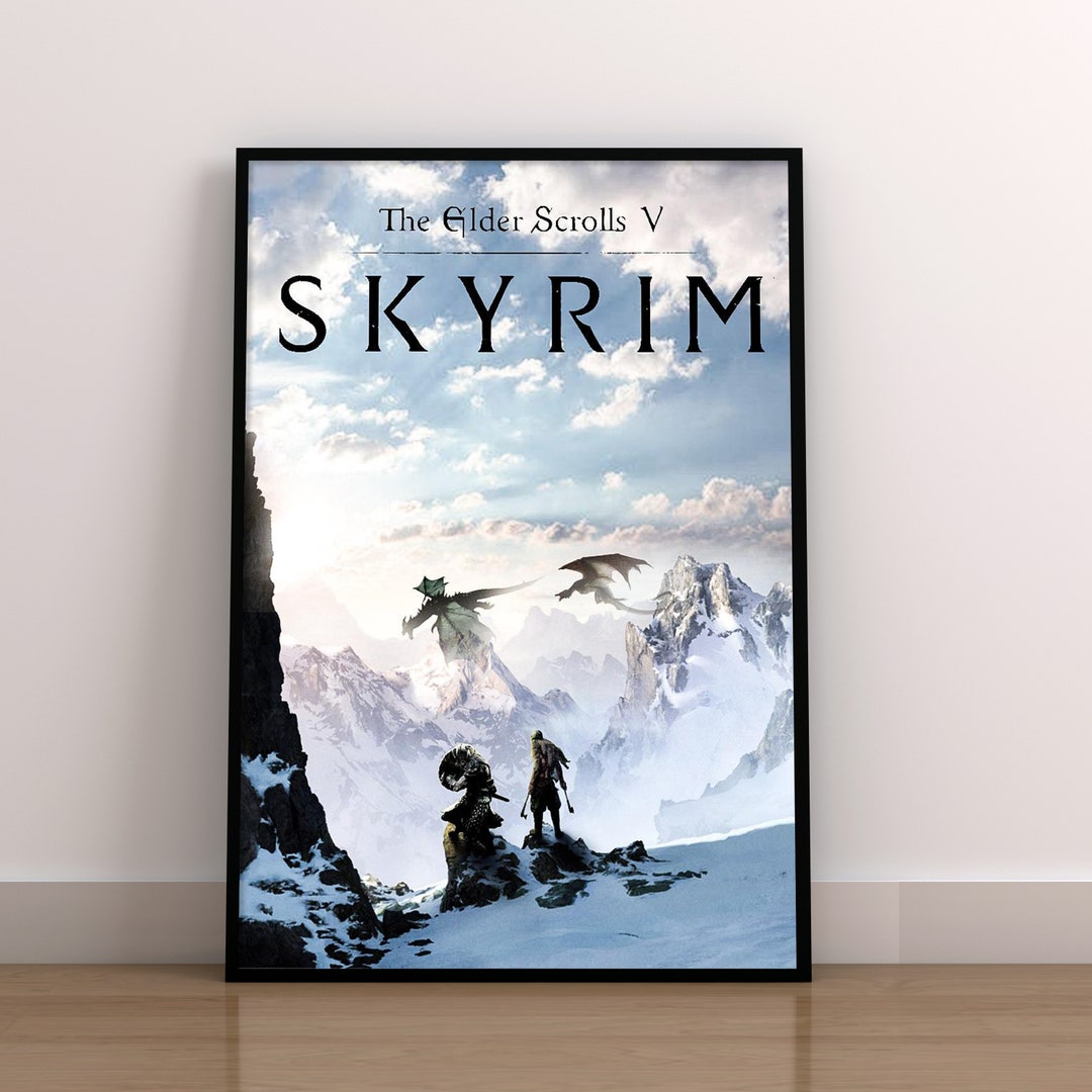 The Elder Scrolls Skyrim Poster Wall Art Wall Prints Home Decor Classic ...