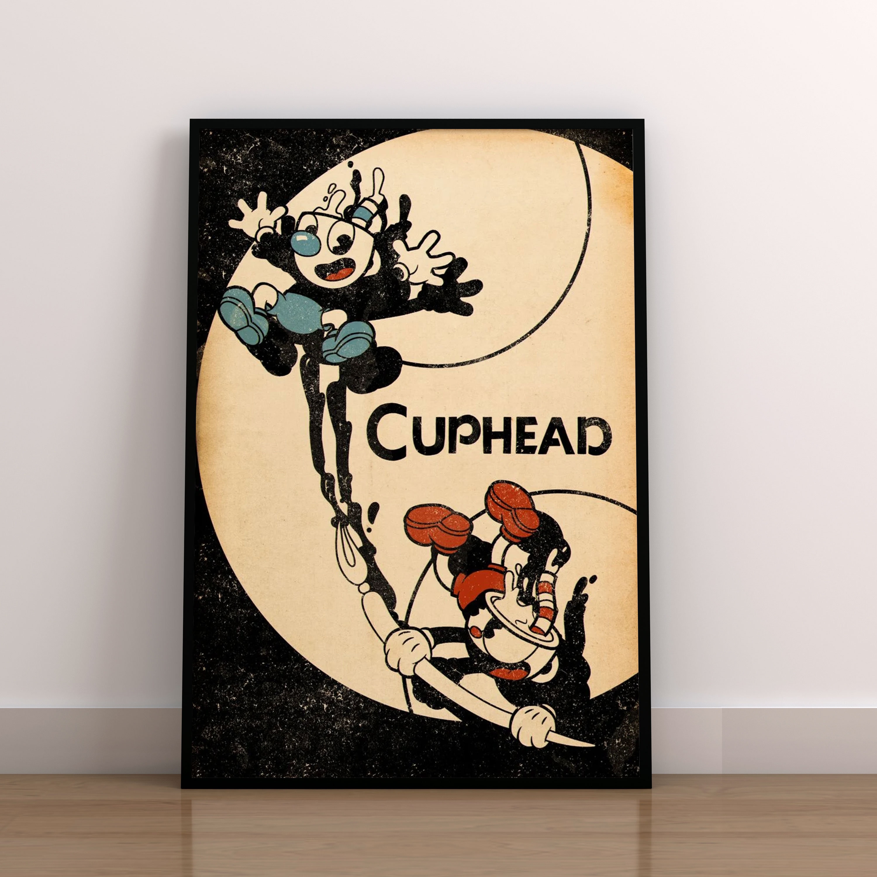 Cuphead Poster Wall Art Wall Prints Home Decor Classic Matte Paper ...