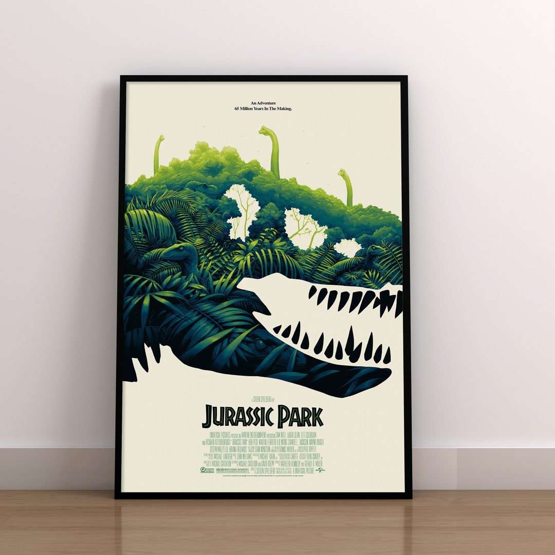 Jurassic Park Poster Wall Art Wall Prints Home Decor Classic Matte ...