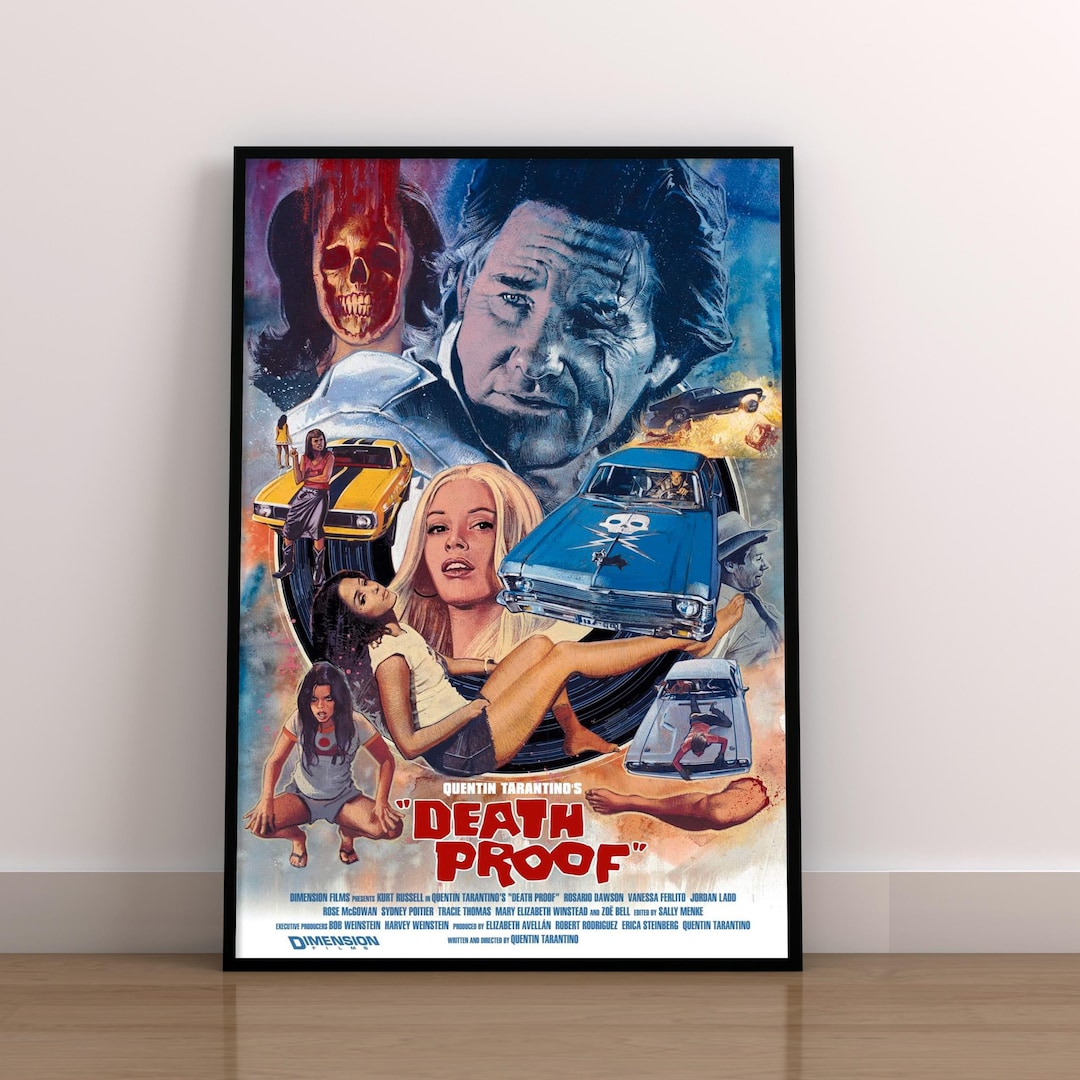 Death Proof Poster Wall Art Wall Prints Home Decor Classic Matte Paper Print Gift Poster Movie ...